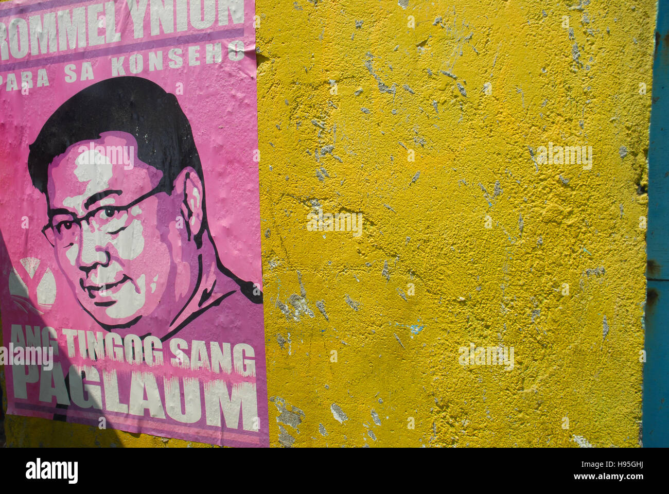 Election time in Philippines 2016, campaign poster of Rodrigo Duterte ...