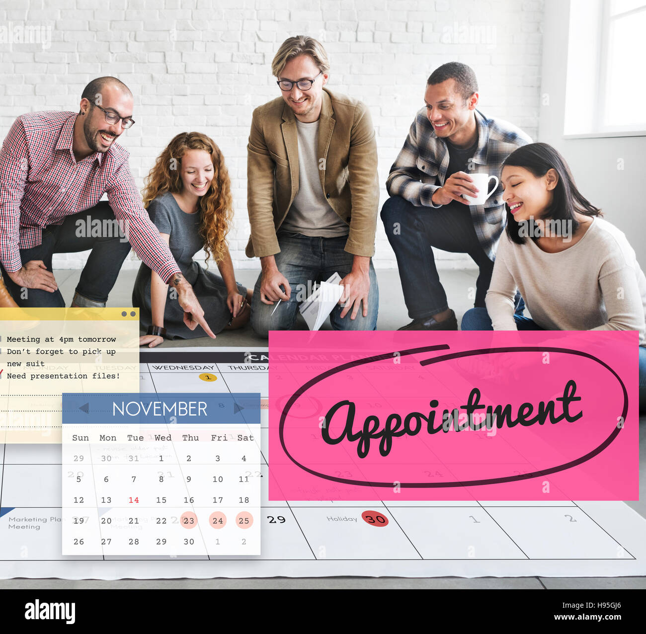 Appointment Planner Schedule Planning To Do List Concept Stock Photo ...