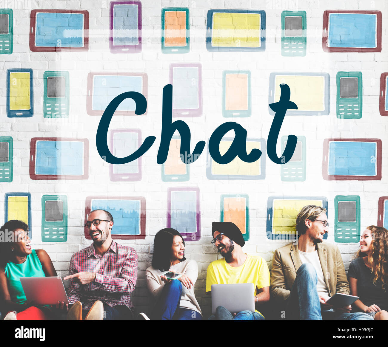 Chat Chatting Communication Connecting Ideas Concept Stock Photo - Alamy
