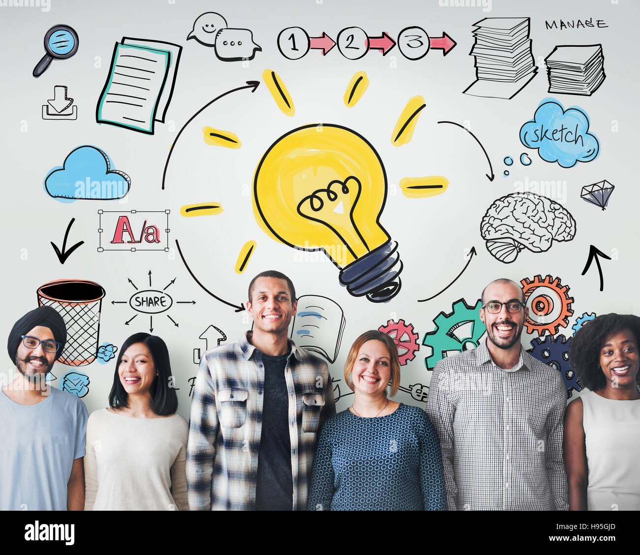 Planning Ideas Innovation Creativity Knowledge Vision Concept Stock ...