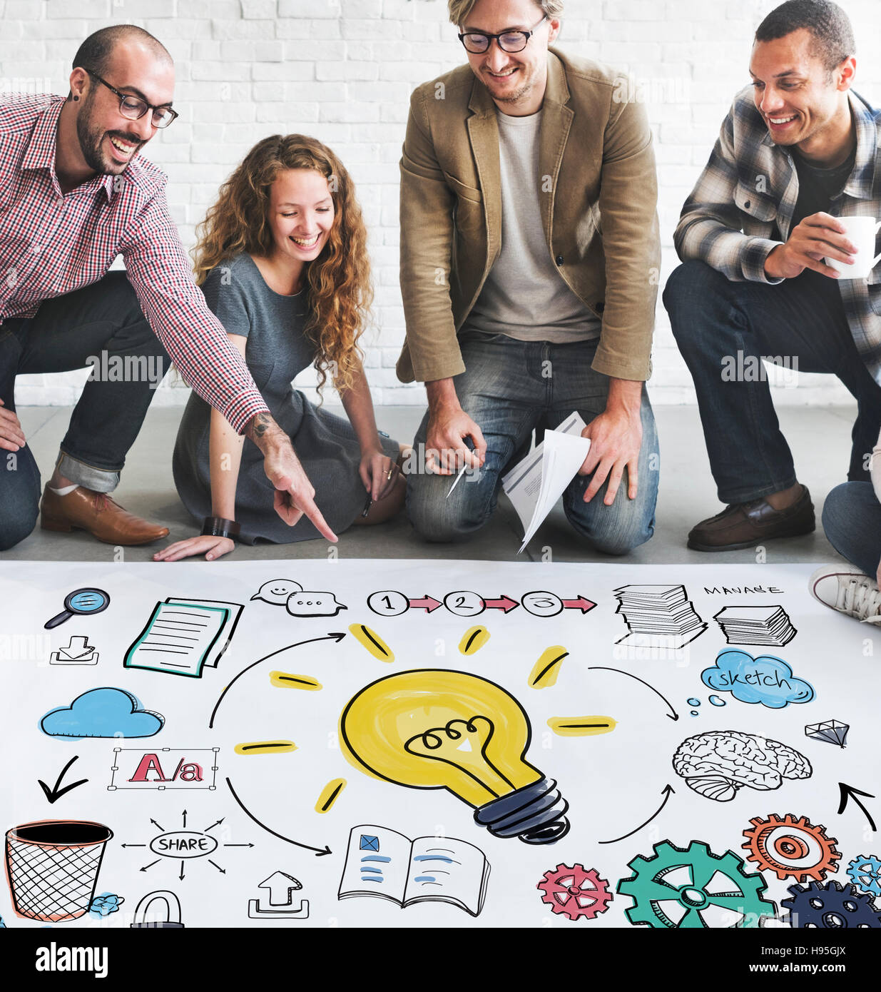 Planning Ideas Innovation Creativity Knowledge Vision Concept Stock ...