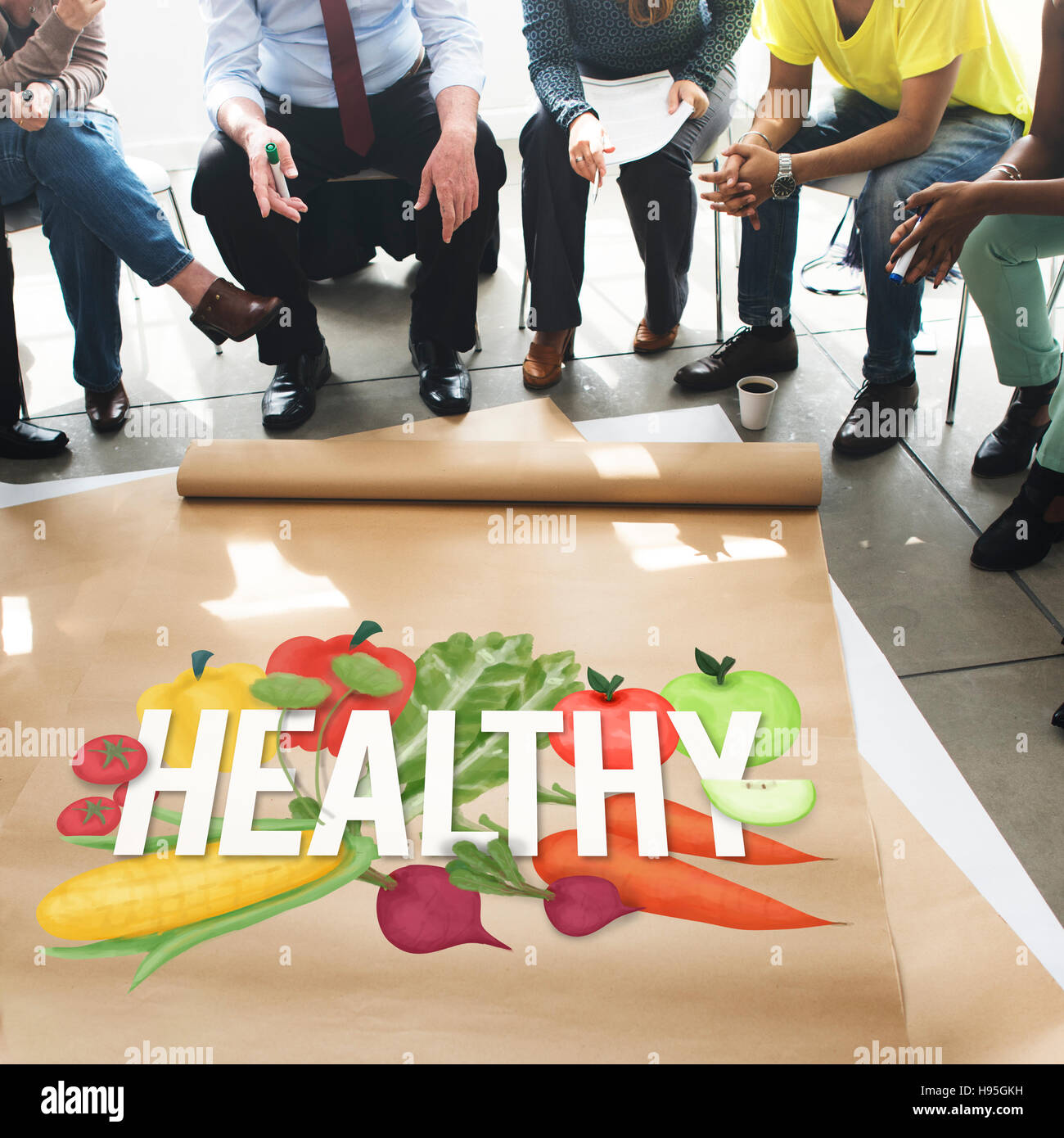 Healthy Health Check Lifestyle Nutrition Physical Concept Stock Photo ...