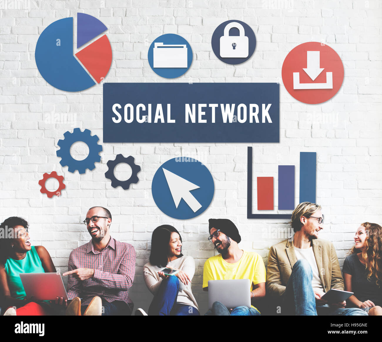 Social Media Network Internet Connection Concept Stock Photo - Alamy