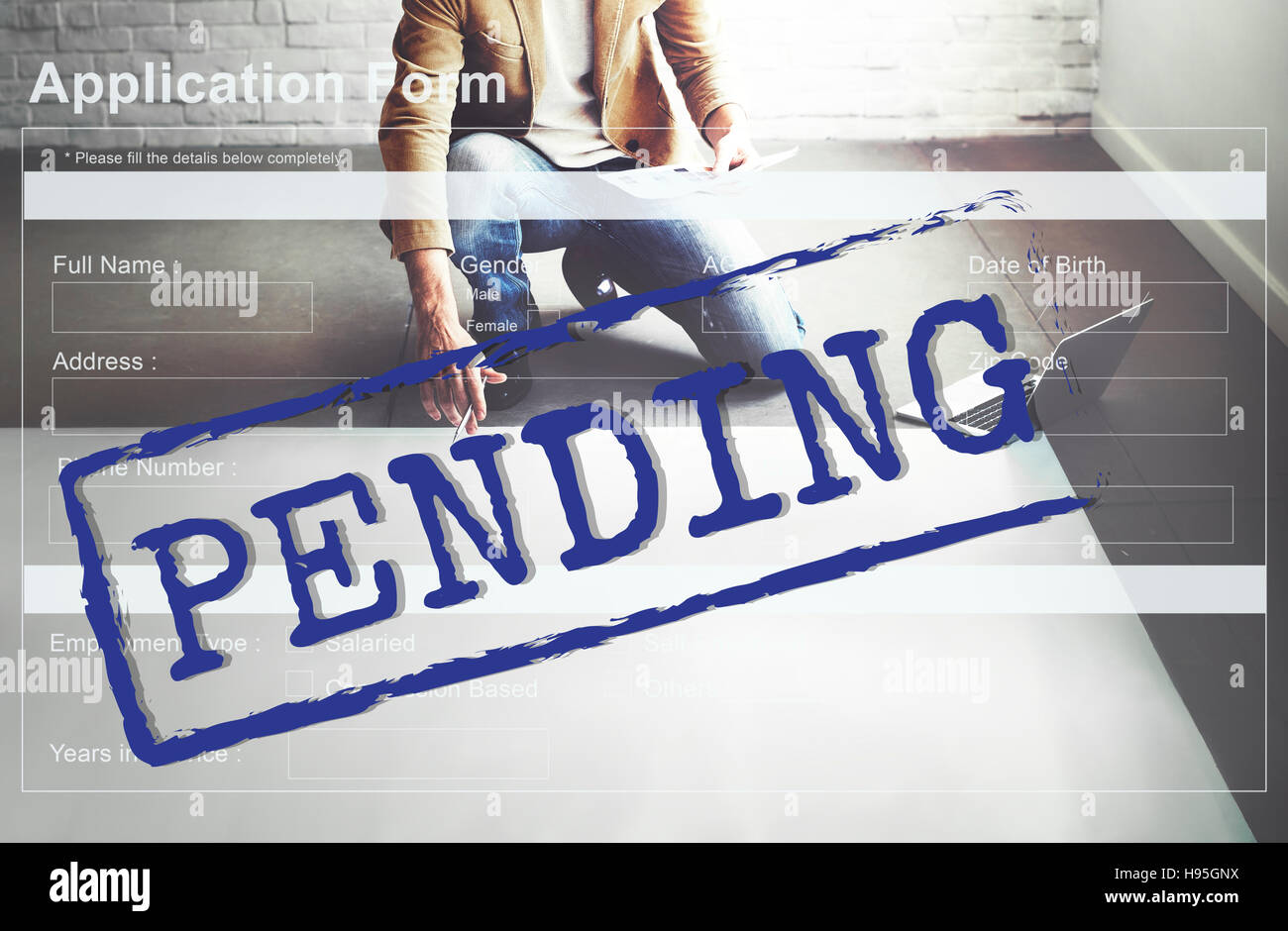 Pending Application Form Document Reply Concept Stock Photo - Alamy