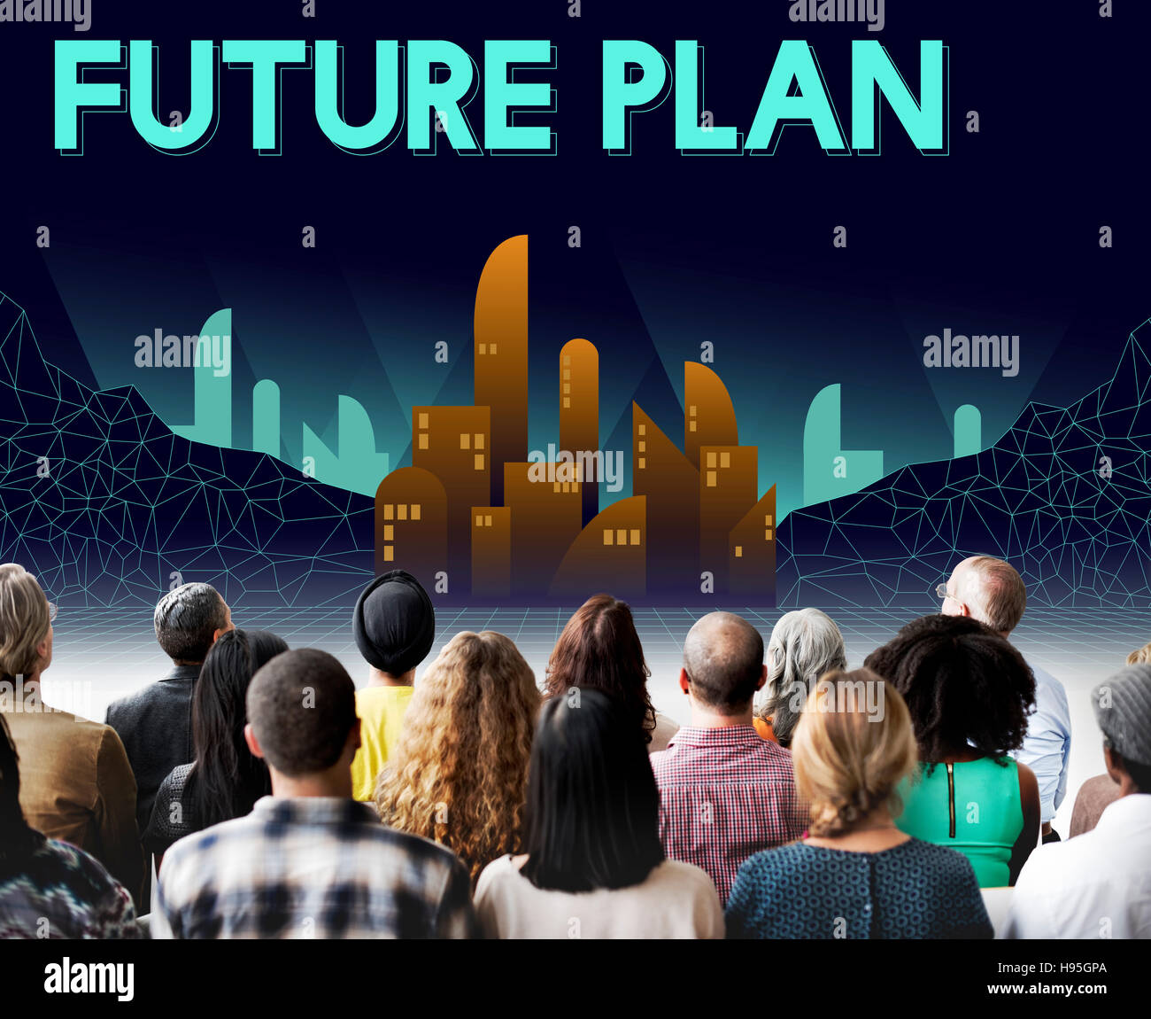 Furutistic Future Plan Urban Structure Concept Stock Photo - Alamy