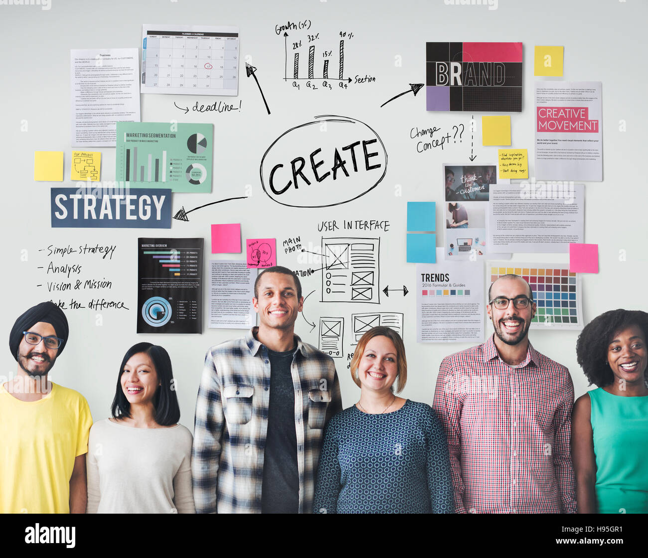 Create Design Strategy Vision Concept Stock Photo - Alamy