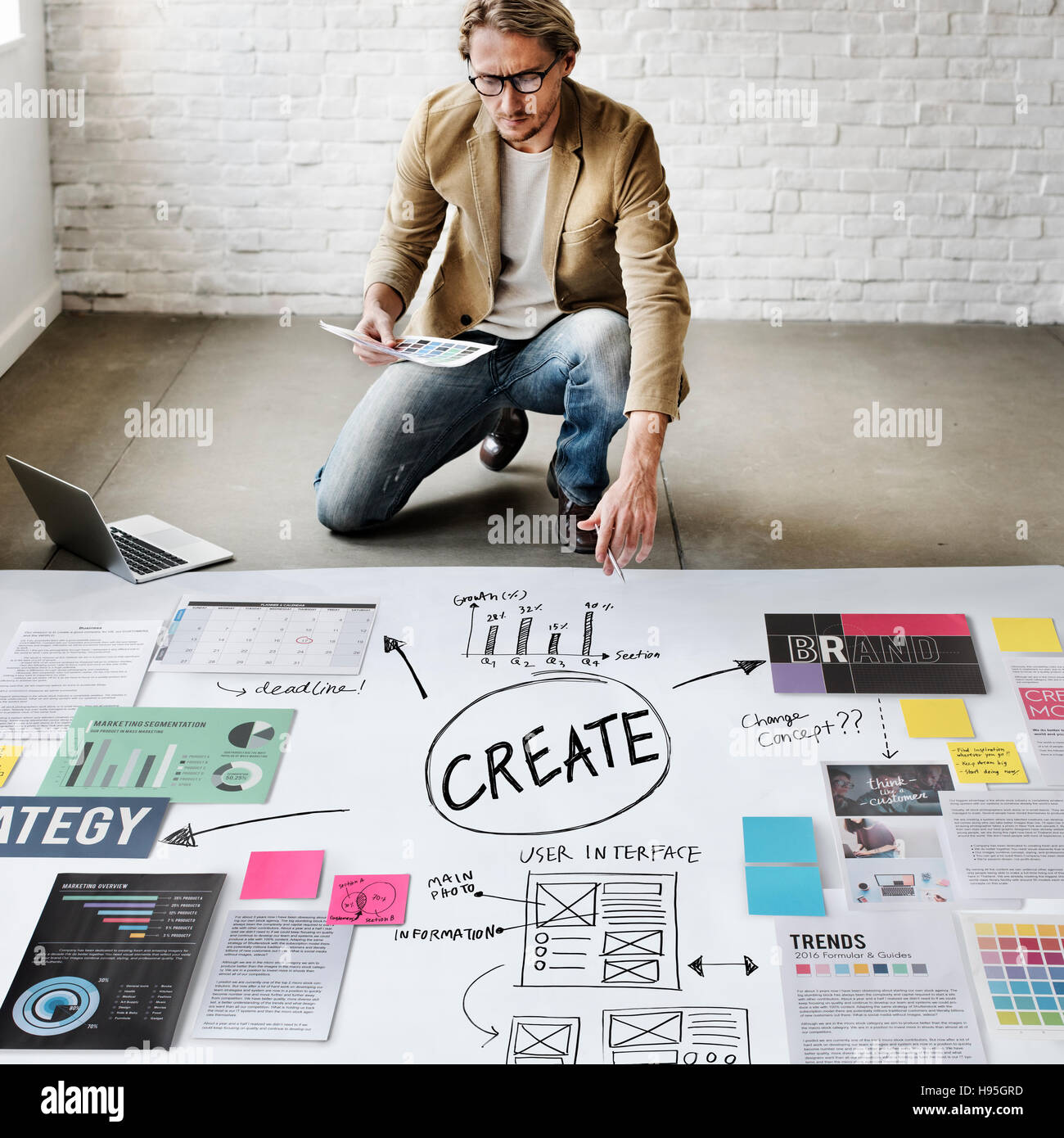 Create Design Strategy Vision Concept Stock Photo - Alamy