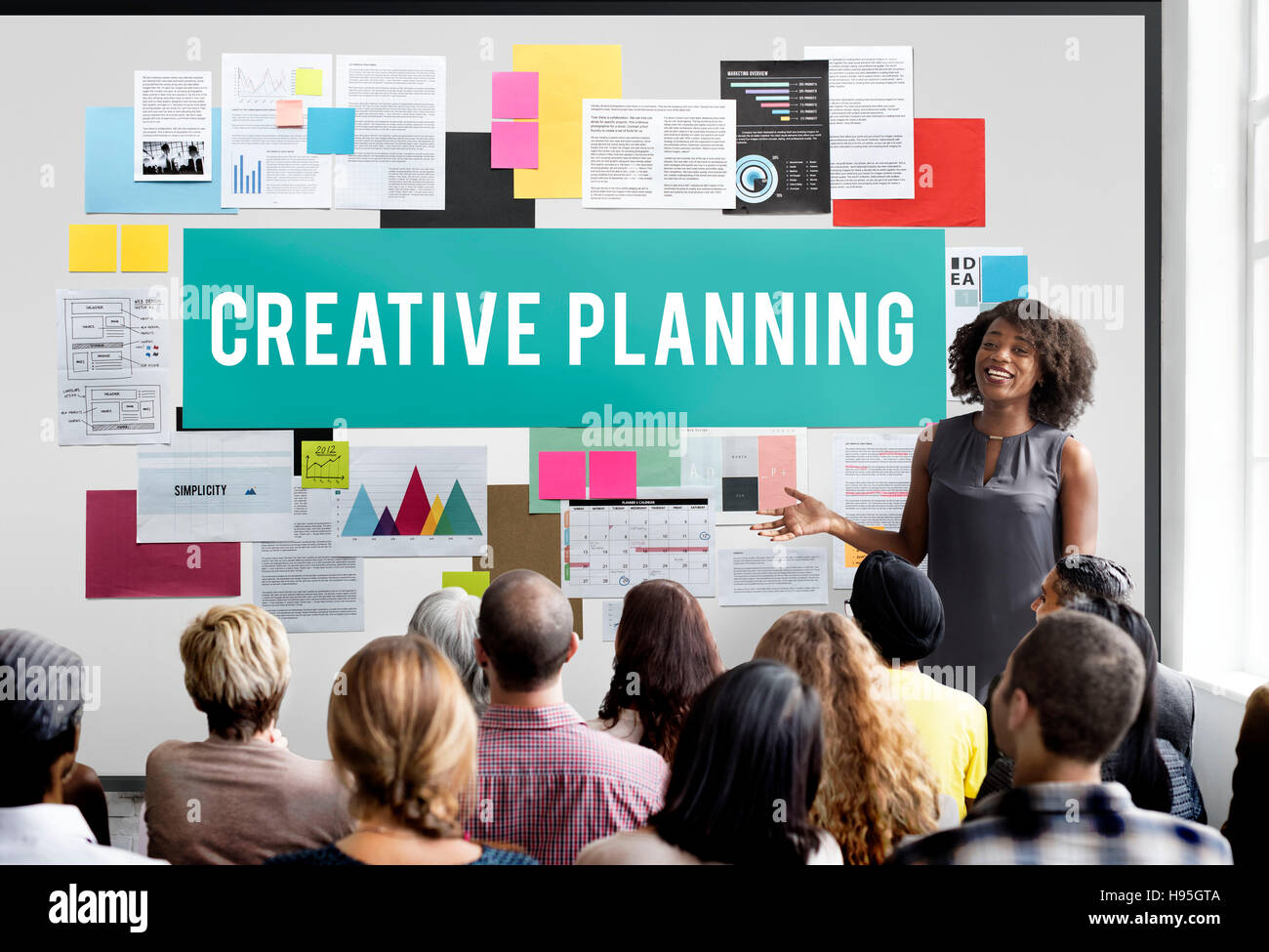 Creative Planning Process Evaluation Ideas Insight Concept Stock Photo ...