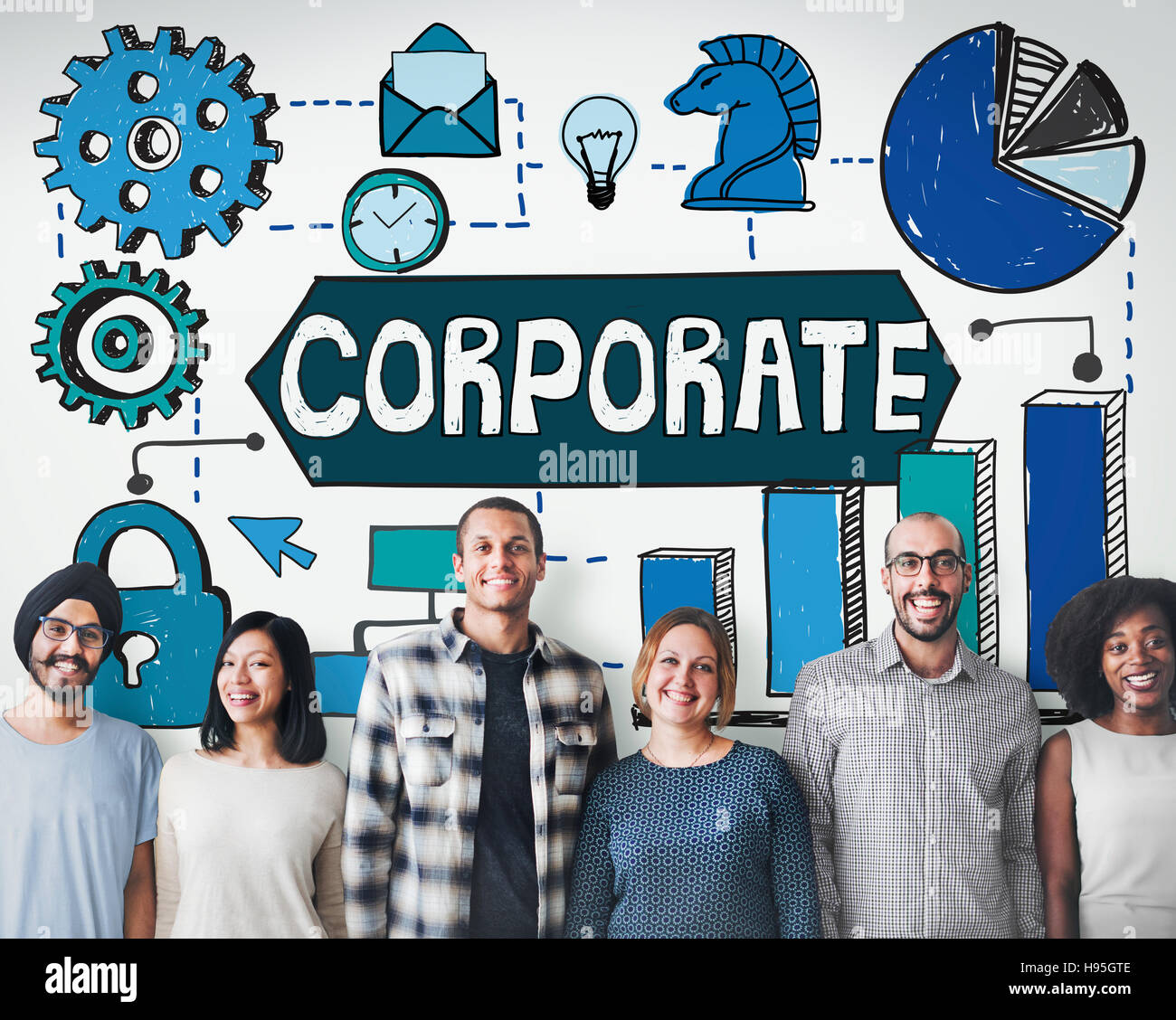 Corporate Business Organization Management Concept Stock Photo - Alamy