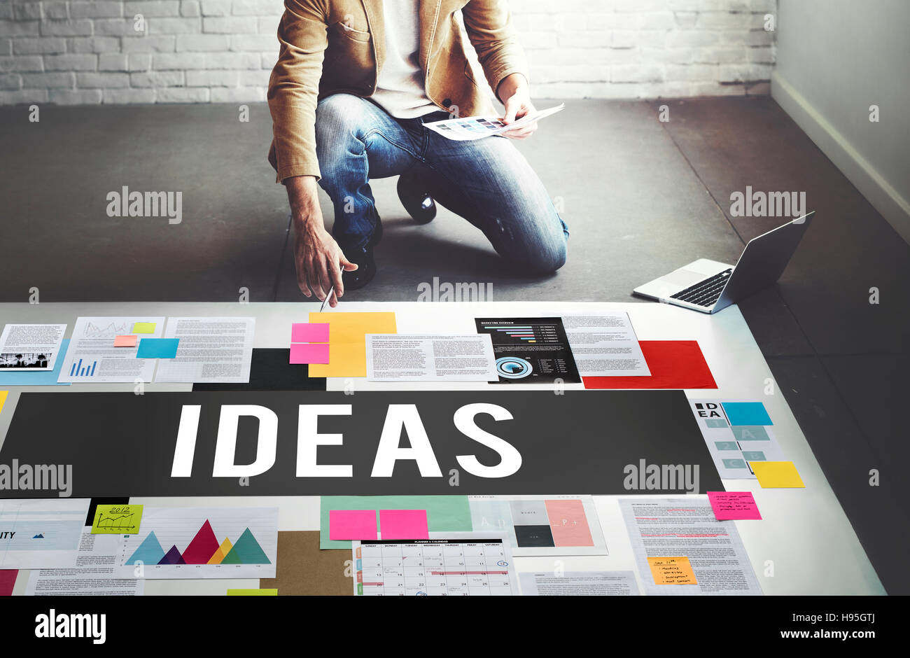 Fresh Ideas Action Thoughts Vision Proposal Concept Stock Photo - Alamy