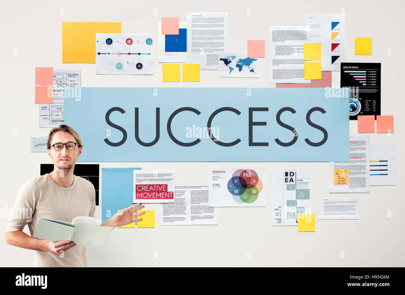 Document Marketing Strategy Business Concept Stock Photo - Alamy