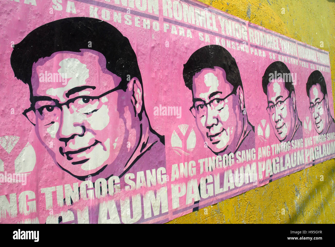 Election time in Philippines 2016, campaign poster of Rodrigo Duterte ...