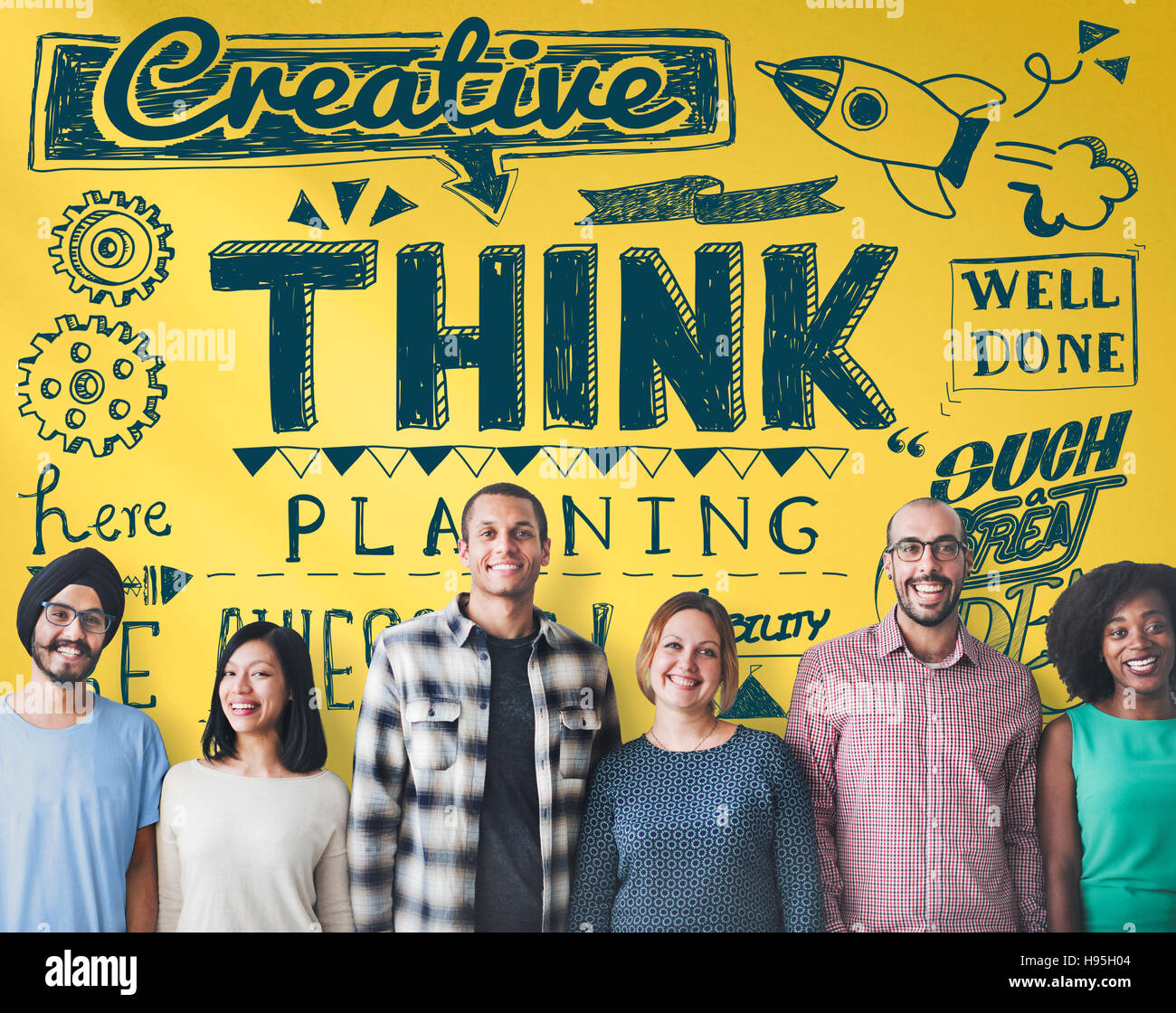 Think Thinking Planning Strategy Creative Concept Stock Photo - Alamy