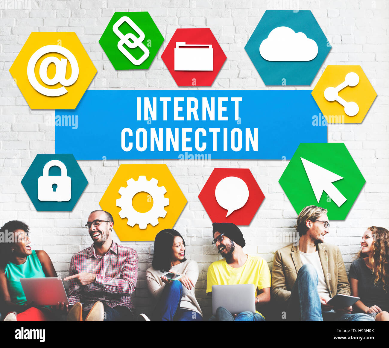 Internet Connection Technology Information Concept Stock Photo - Alamy