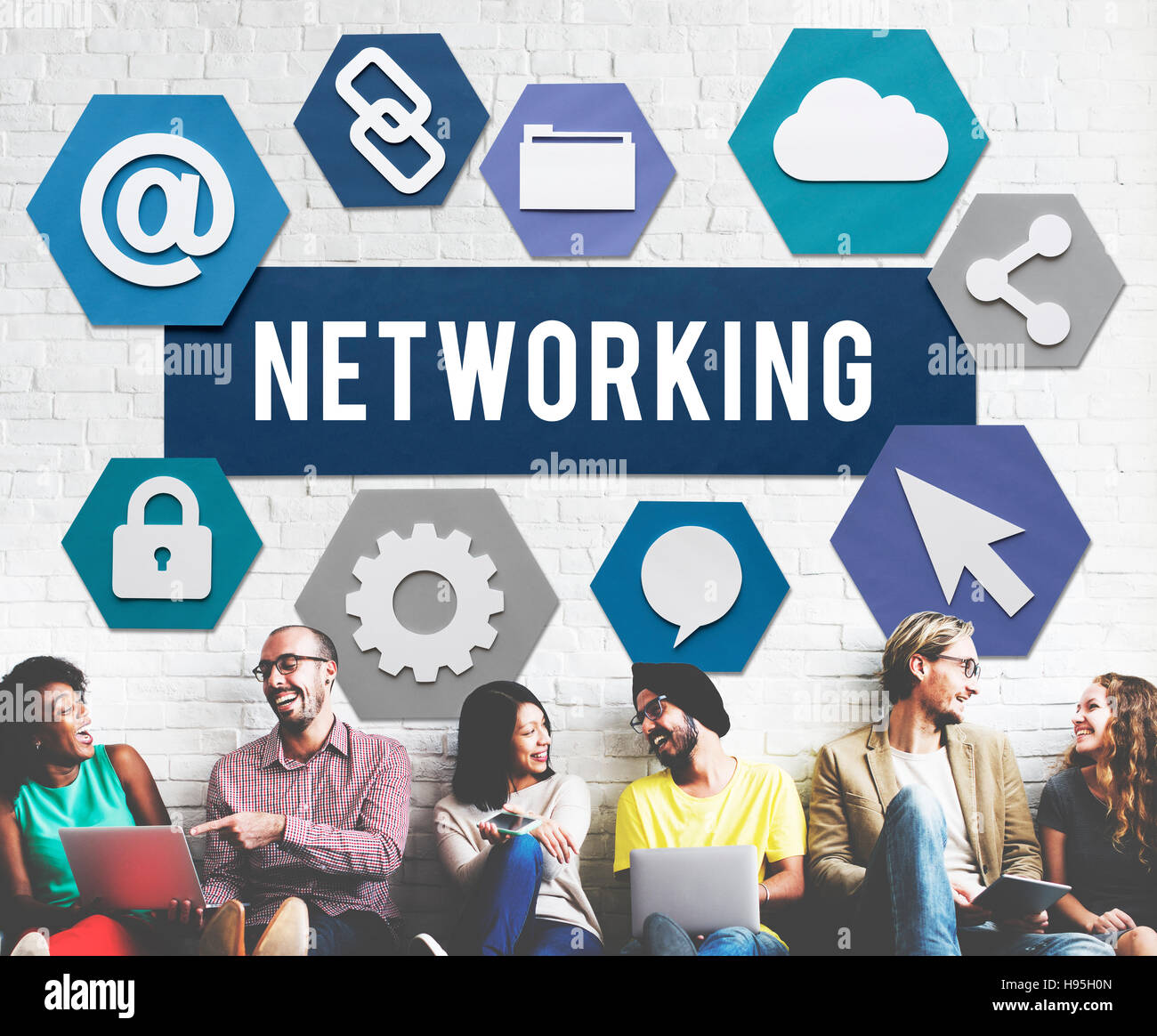 Networking Network Internet Connection Concept Stock Photo - Alamy