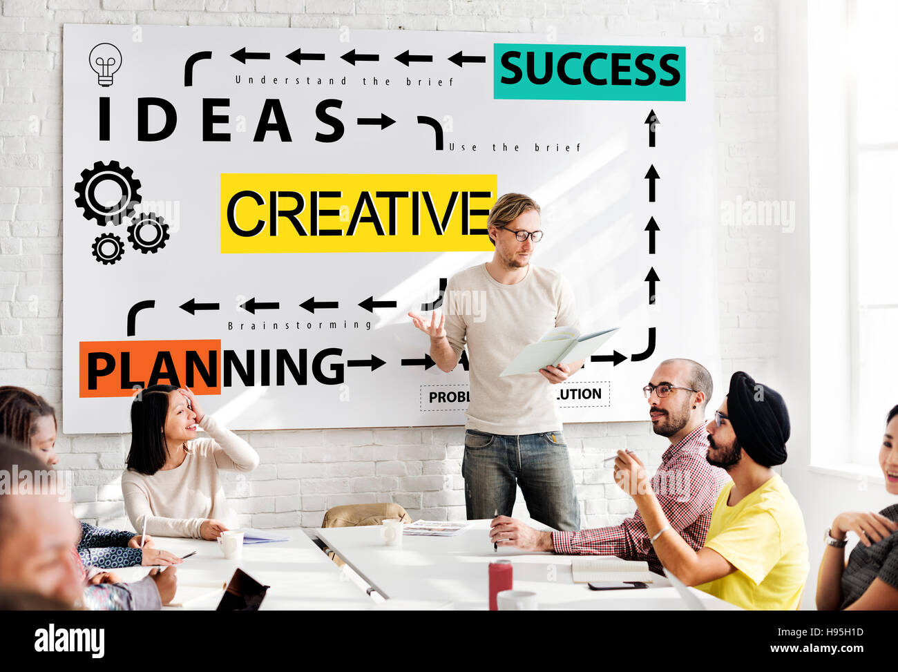 Creative Design Ideas Imagination Inspiration Creativity Concept Stock ...