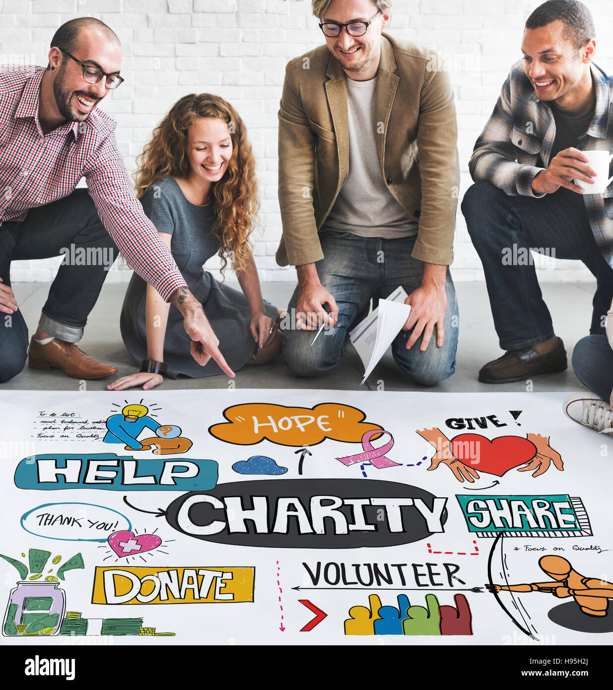 Charity Donate Give Hope Aid Concept Stock Photo - Alamy