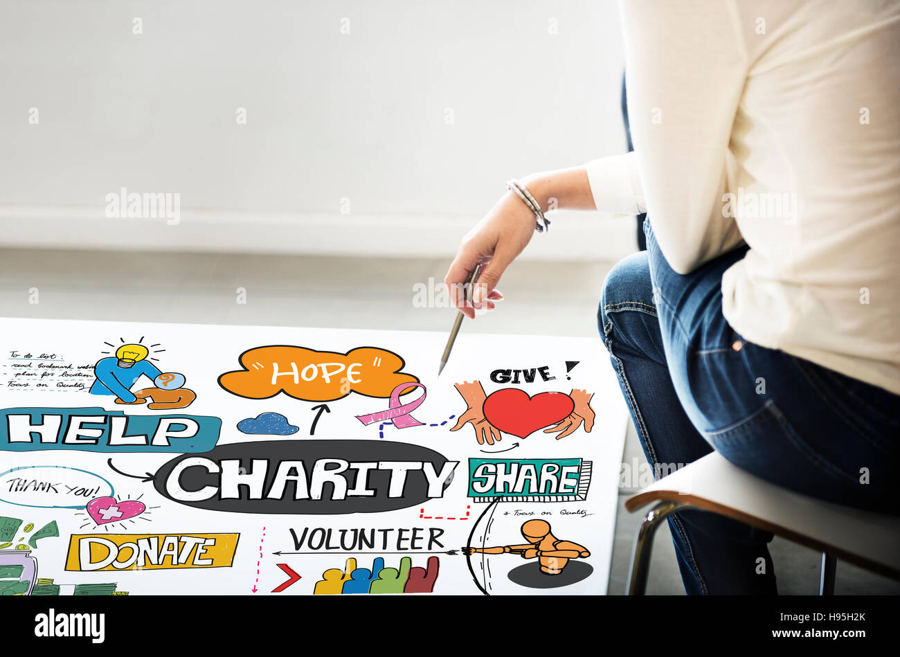 Charity Donate Give Hope Aid Concept Stock Photo - Alamy