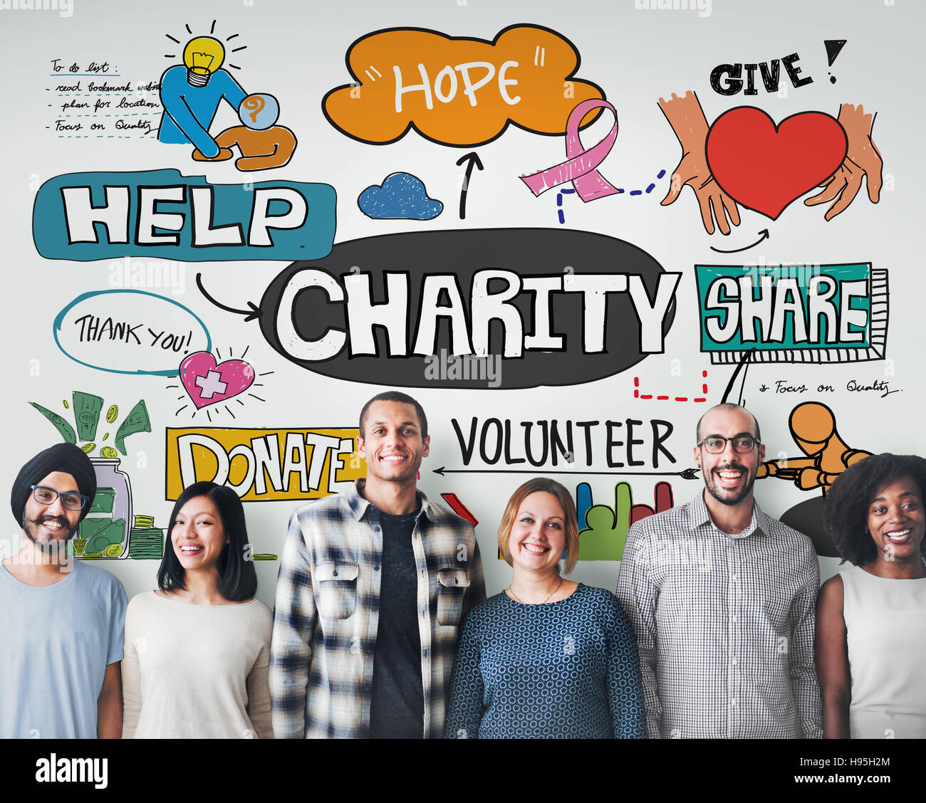 Charity Donate Give Hope Aid Concept Stock Photo - Alamy