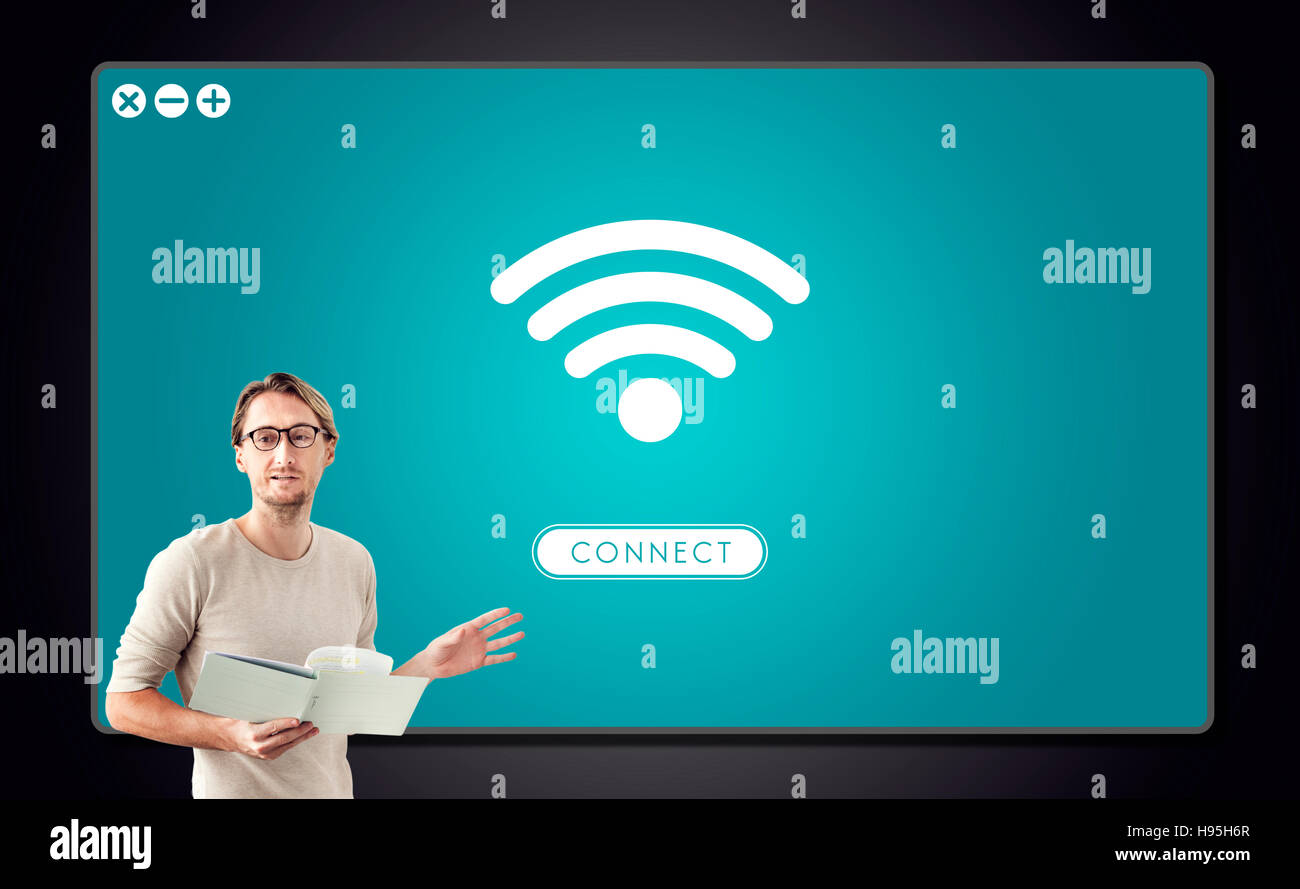 Wifi Network Connect Graphic Concept Stock Photo - Alamy