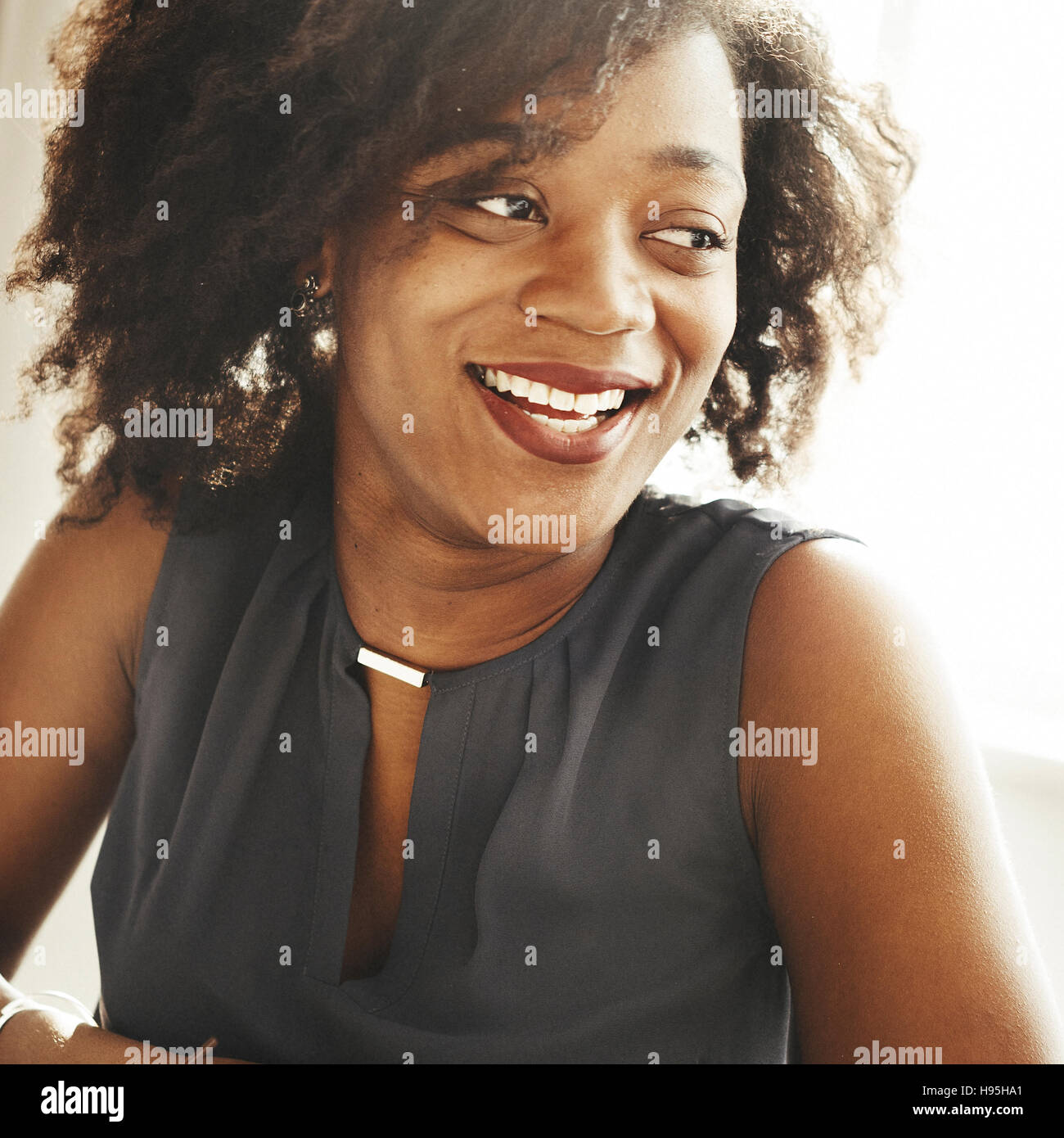 African Descent Woman Smiling Beautiful Concept Stock Photo - Alamy African Descent Woman Smiling Beautiful Concept Stock Photo - Alamy
