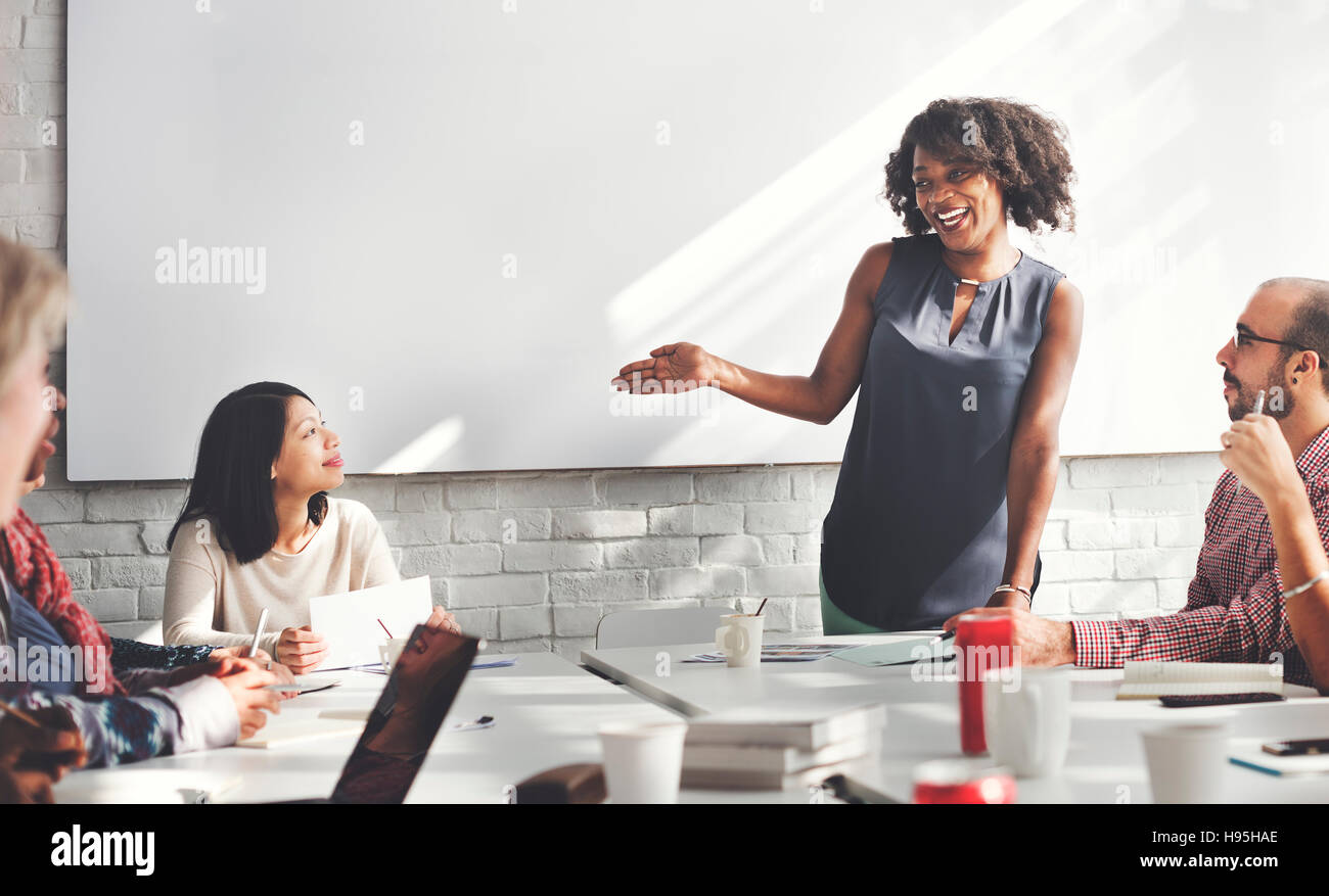 Meeting Discussion Talking Sharing Ideas Concept Stock Photo - Alamy