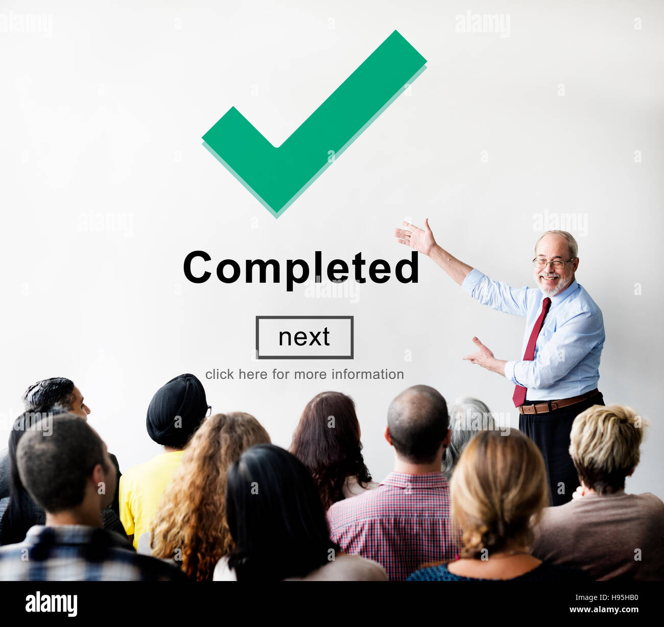 Completed Accomplishment Achievement Finished Success Concept Stock ...
