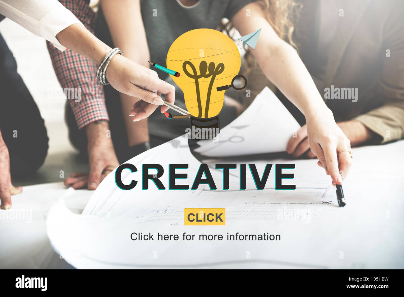 Creative Ideas Imagination inspiration Light Bulb Concept Stock Photo ...