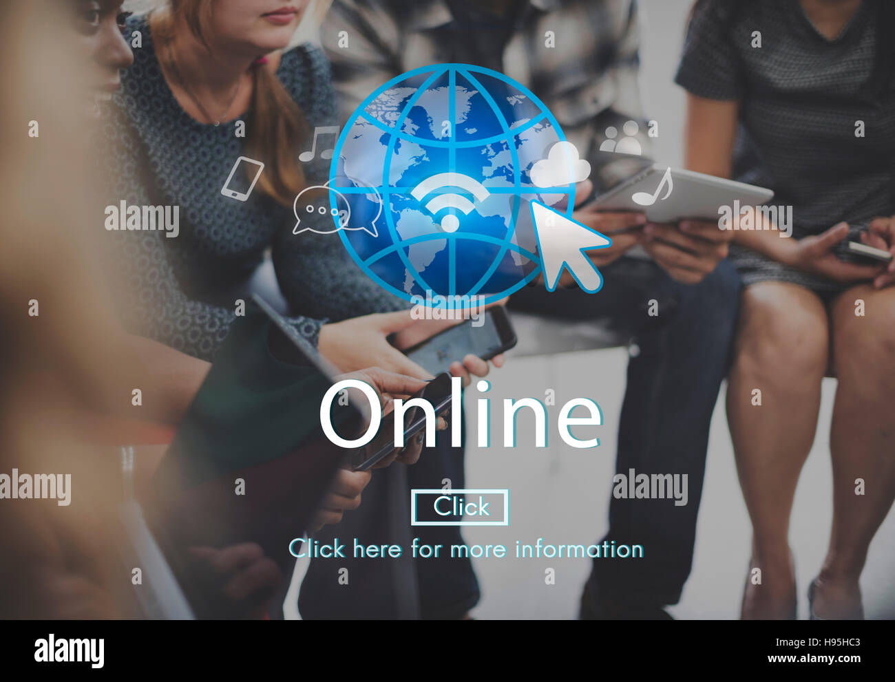 Online Network Internet Connection Digital Concept Stock Photo - Alamy