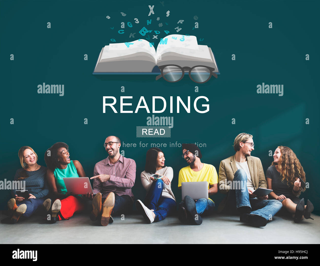 Reading Knowledge Intelligence Vision Solution Concept Stock Photo - Alamy
