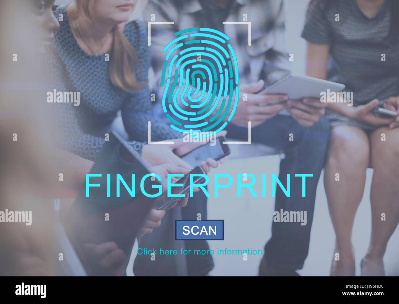 Fingerprint Technology Futuristic Coding Digital Concept Stock Photo ...