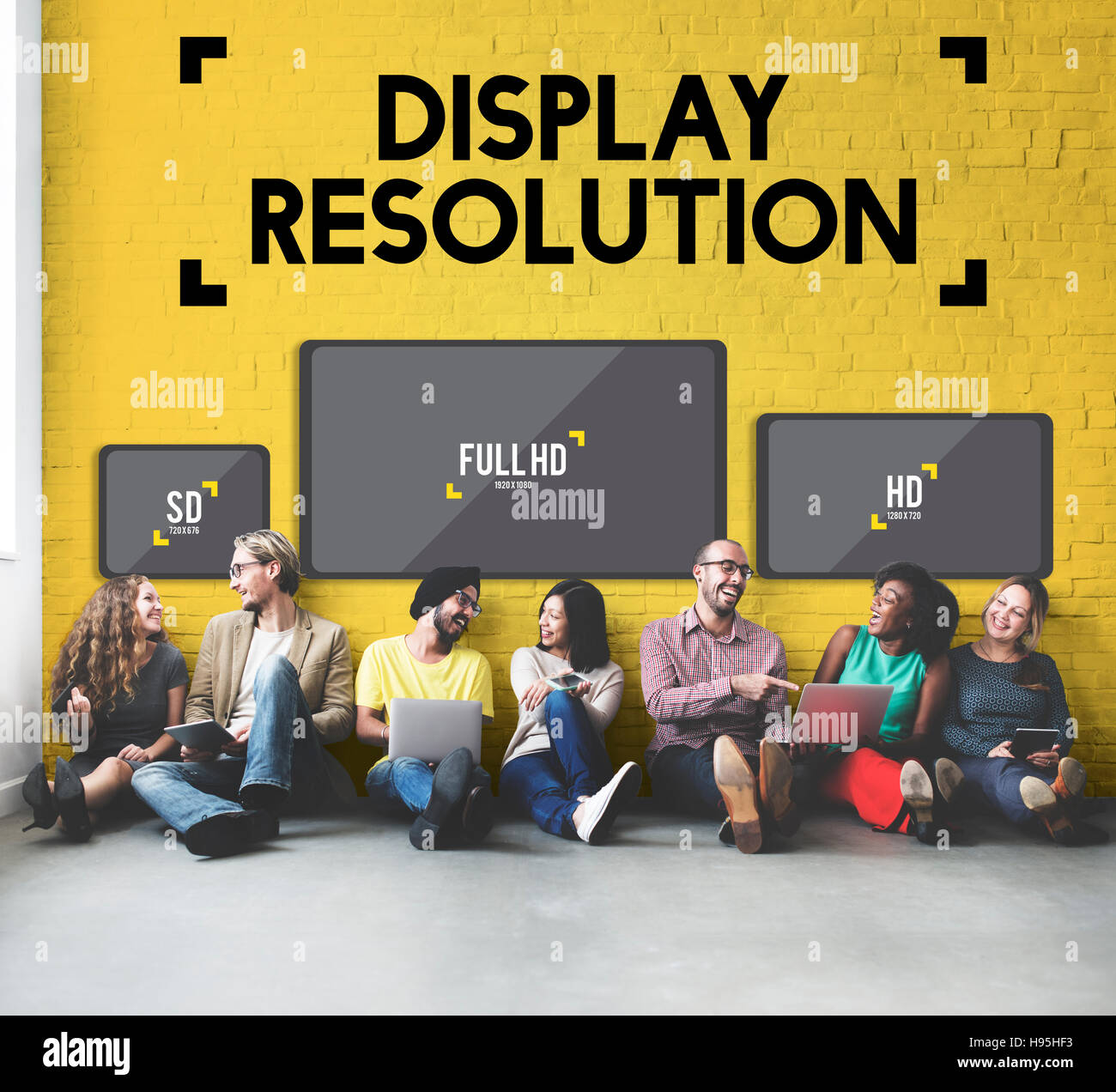 Display Resolution Screen Modern Technology Concept Stock Photo - Alamy