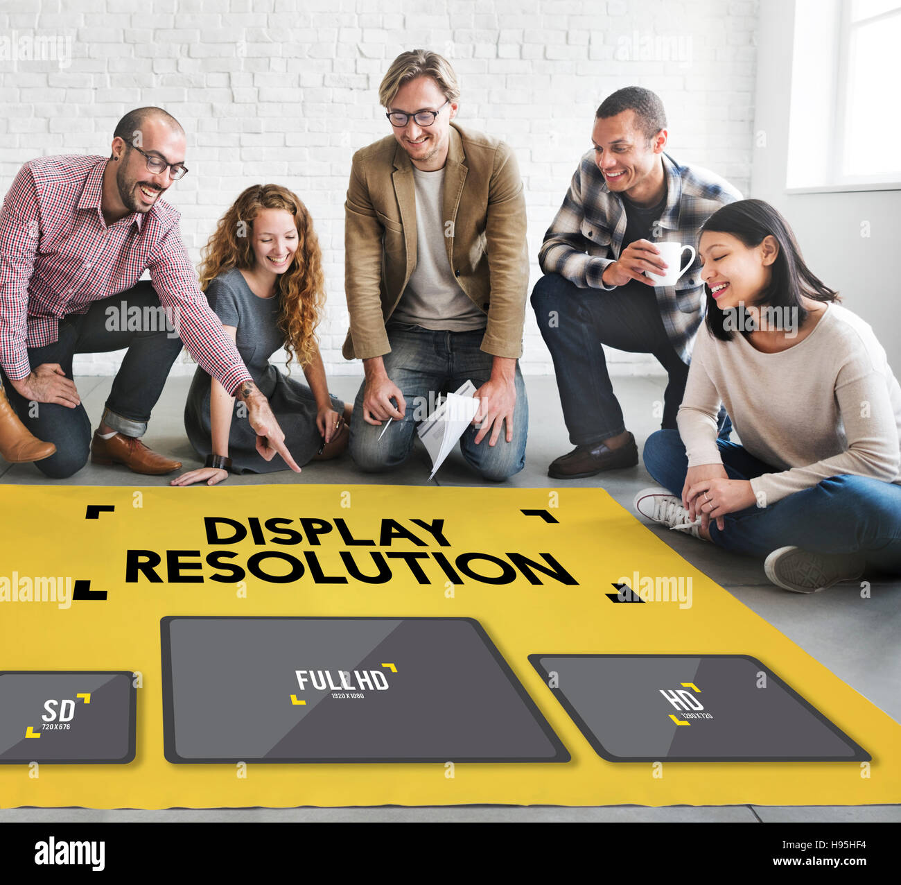 Display Resolution Screen Modern Technology Concept Stock Photo - Alamy