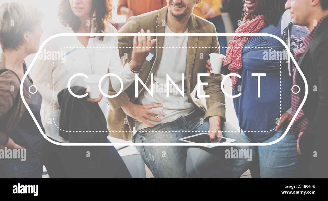 Connect Connection Connected Networking Communication Concept Stock ...