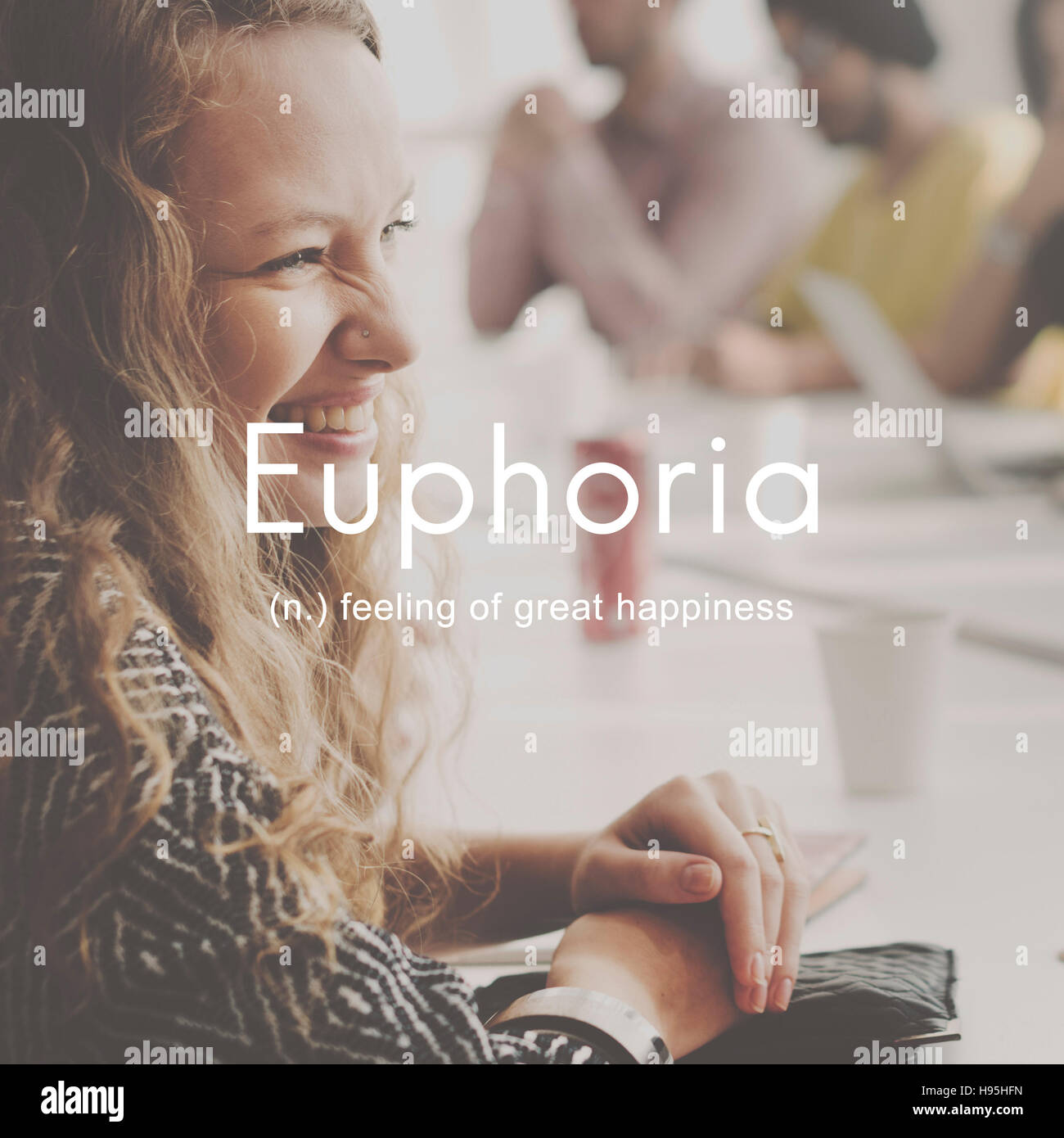 Euphoria Feeling Great Pleasure Happiness Concept Stock Photo - Alamy