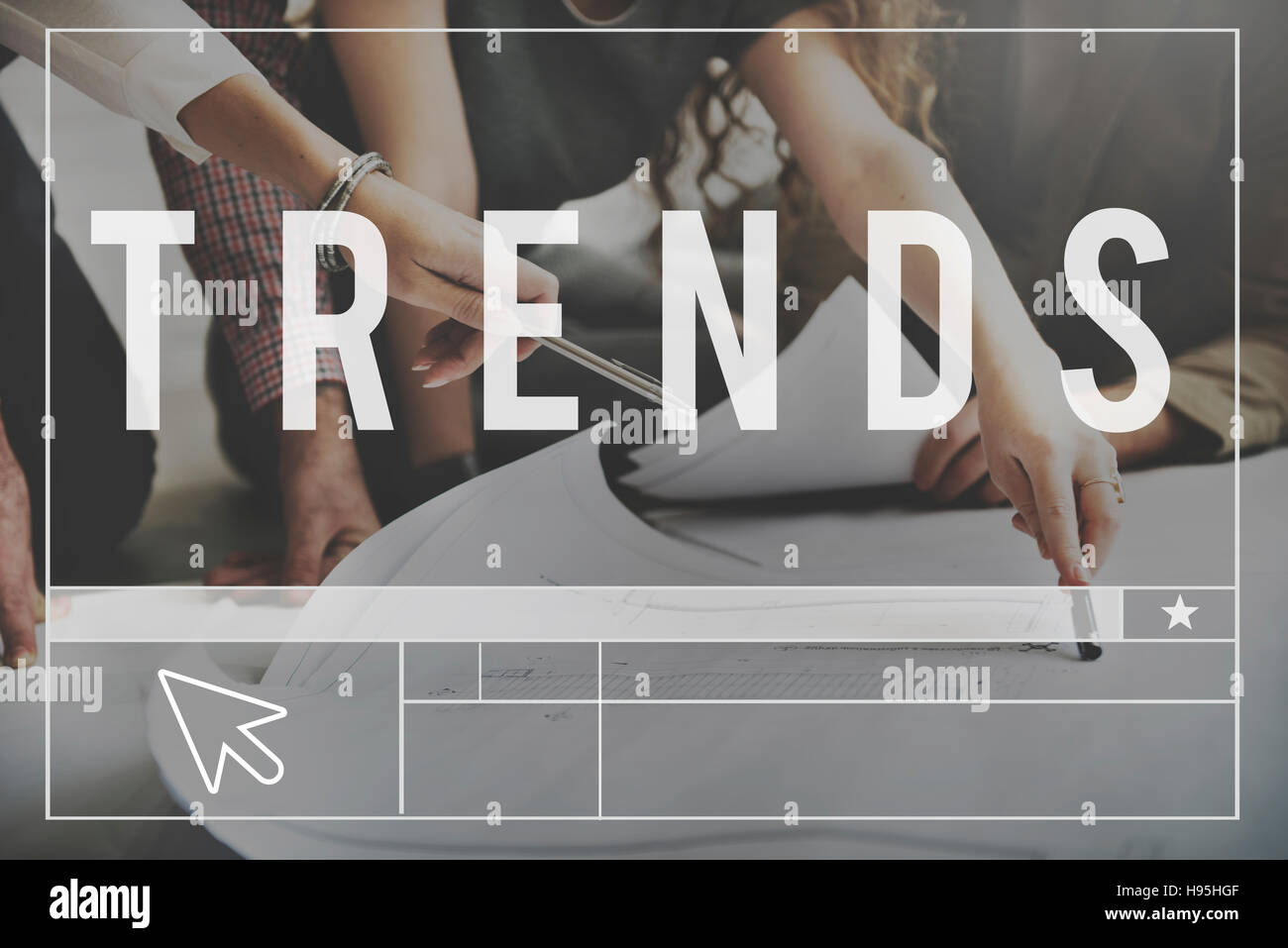 Trends Trendy Design Modern Style Concept Stock Photo - Alamy
