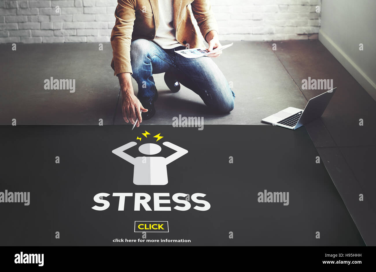 Stress Failure Depression Pressure Panic Concept Stock Photo - Alamy