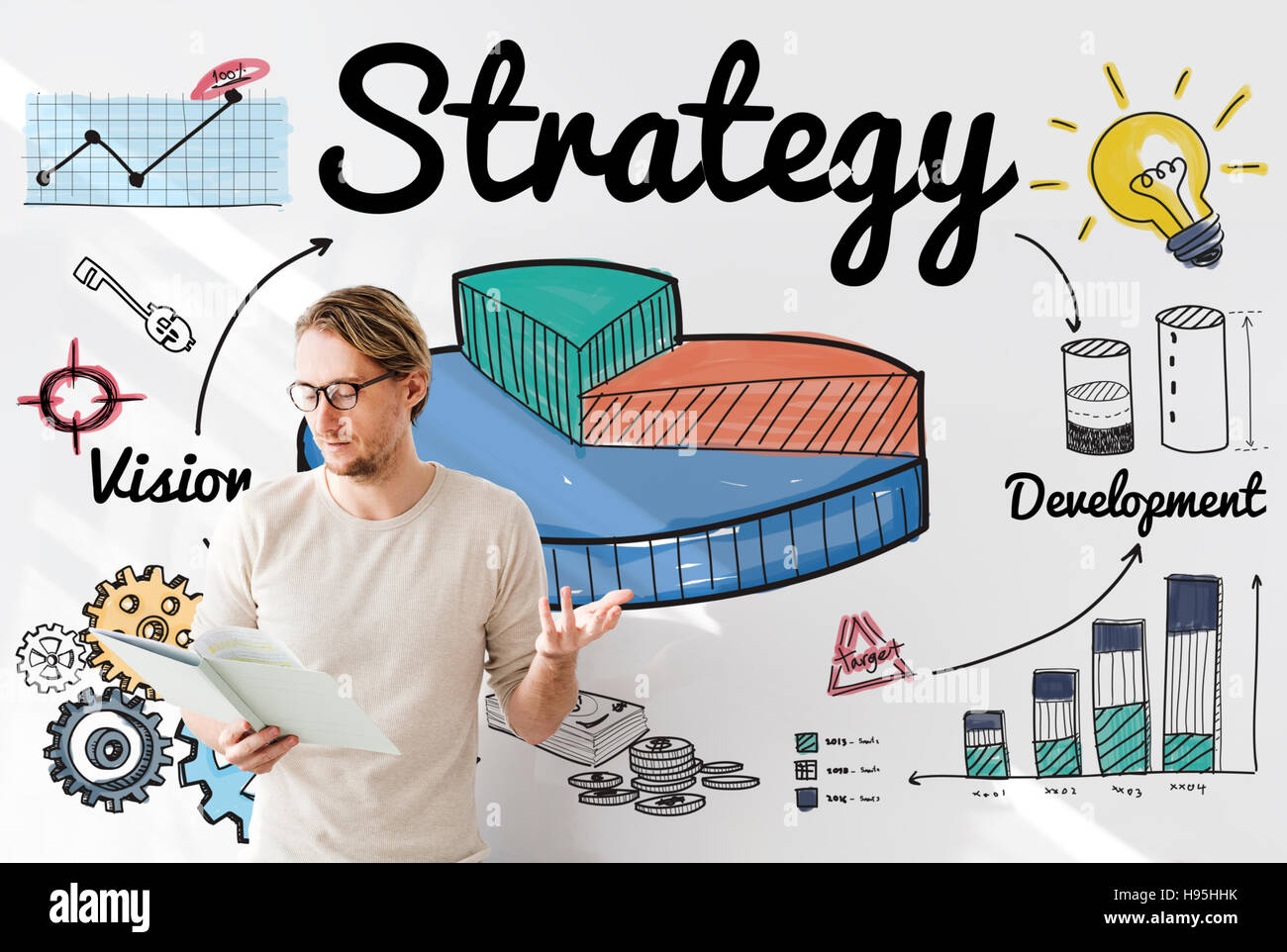 Strategy Business Chart Vision Development Concept Stock Photo - Alamy