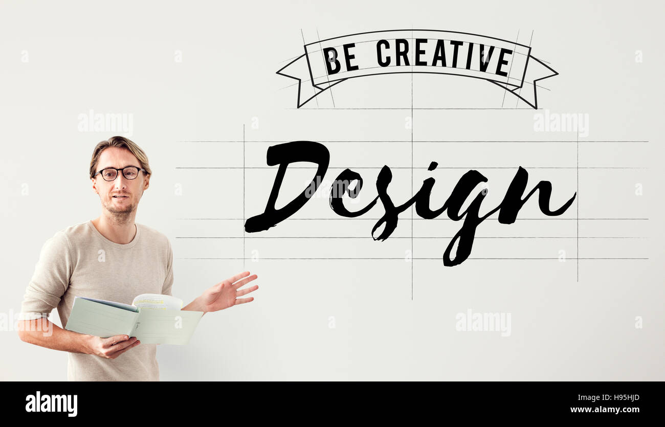 Design Be Creative Art Graphic Concept Stock Photo - Alamy
