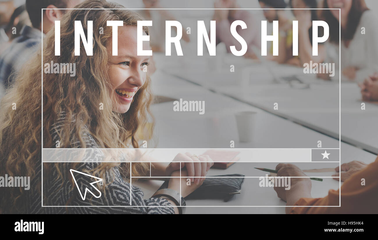 Internship Learning Career Preparation Concept Stock Photo - Alamy