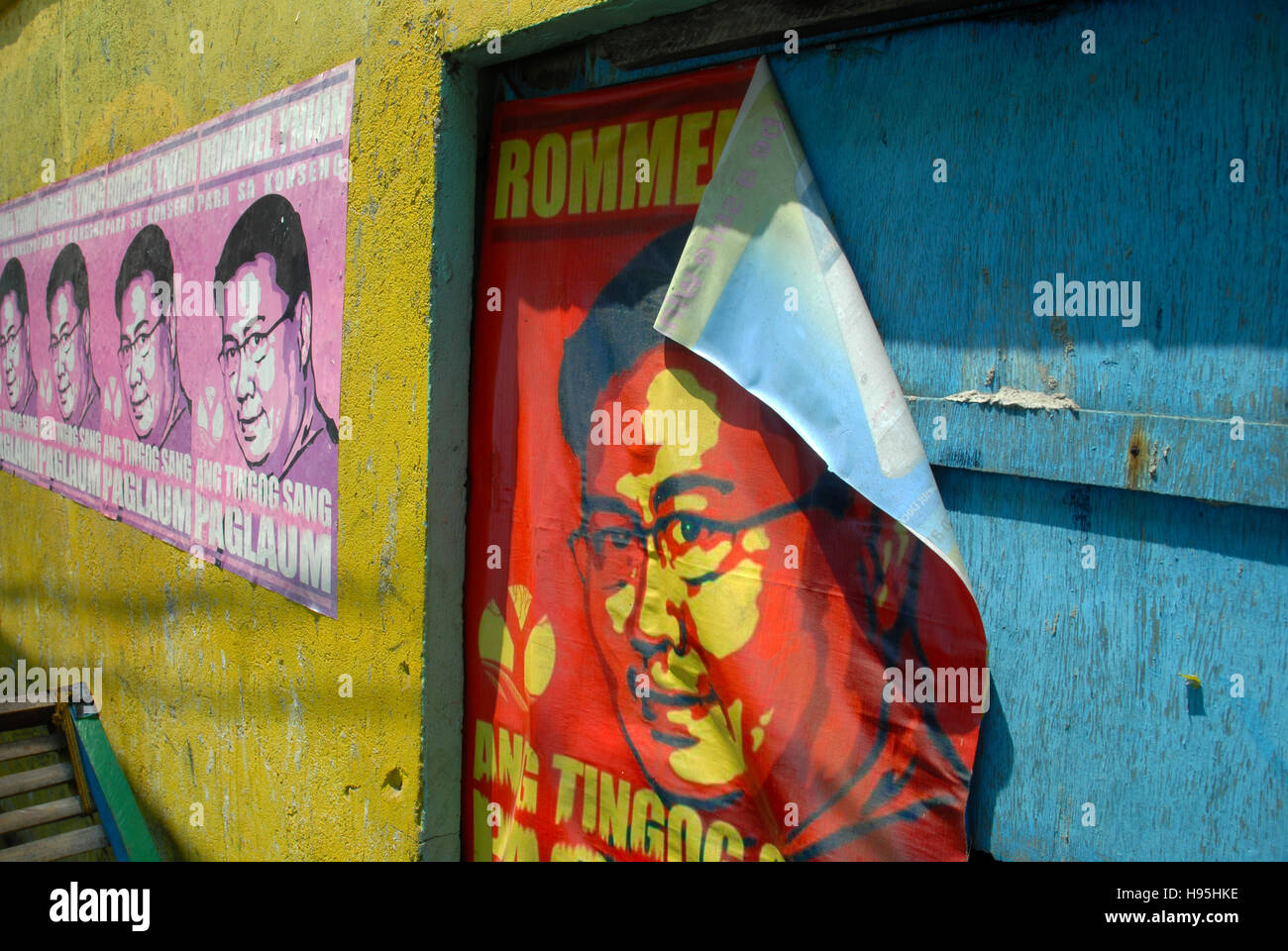 Election time in Philippines 2016, campaign poster of Rodrigo Duterte ...
