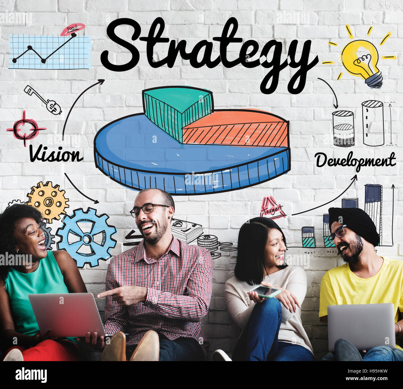 Strategy Business Chart Vision Development Concept Stock Photo - Alamy
