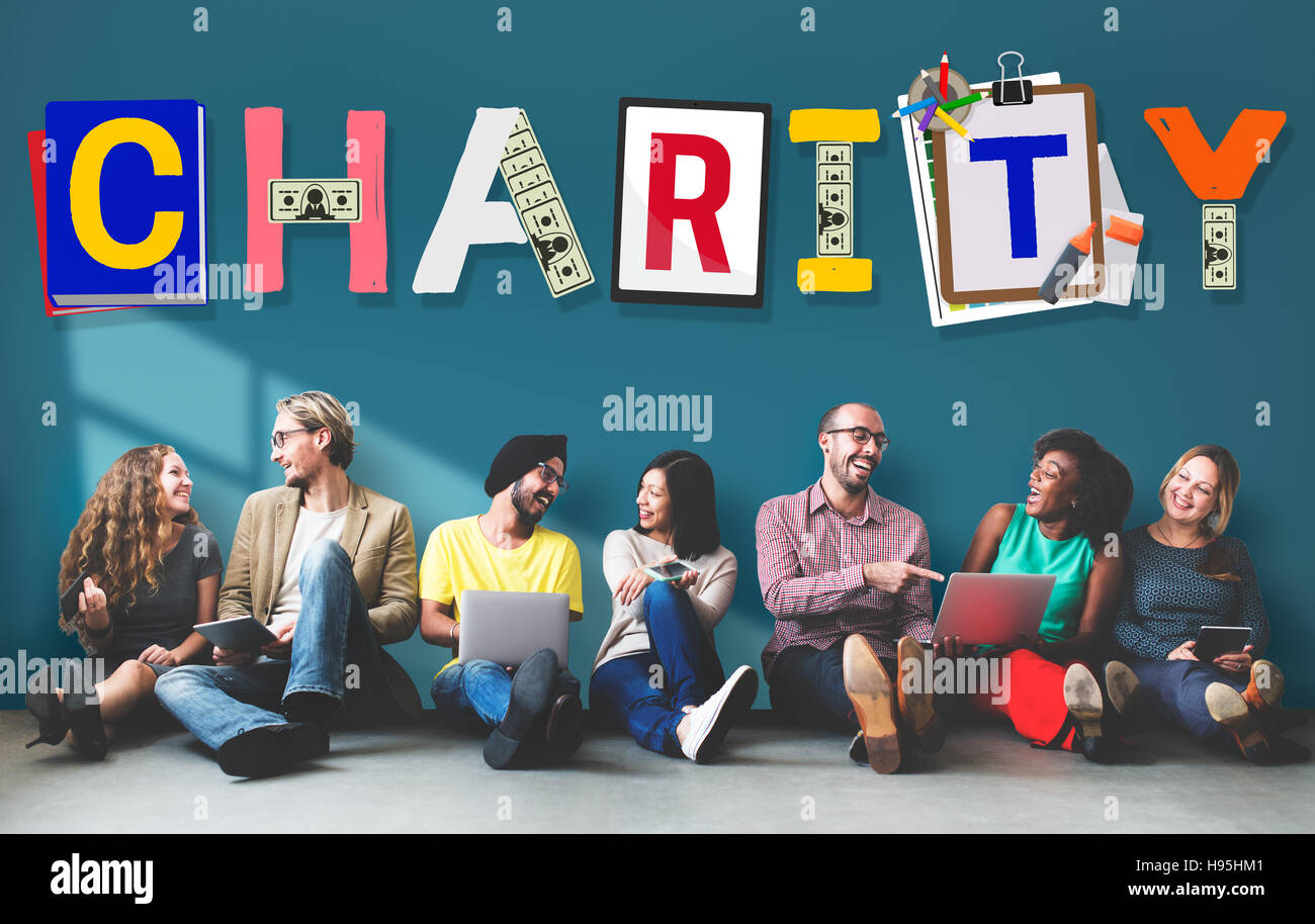 Charity Support Help Welfare Donation Concept Stock Photo - Alamy