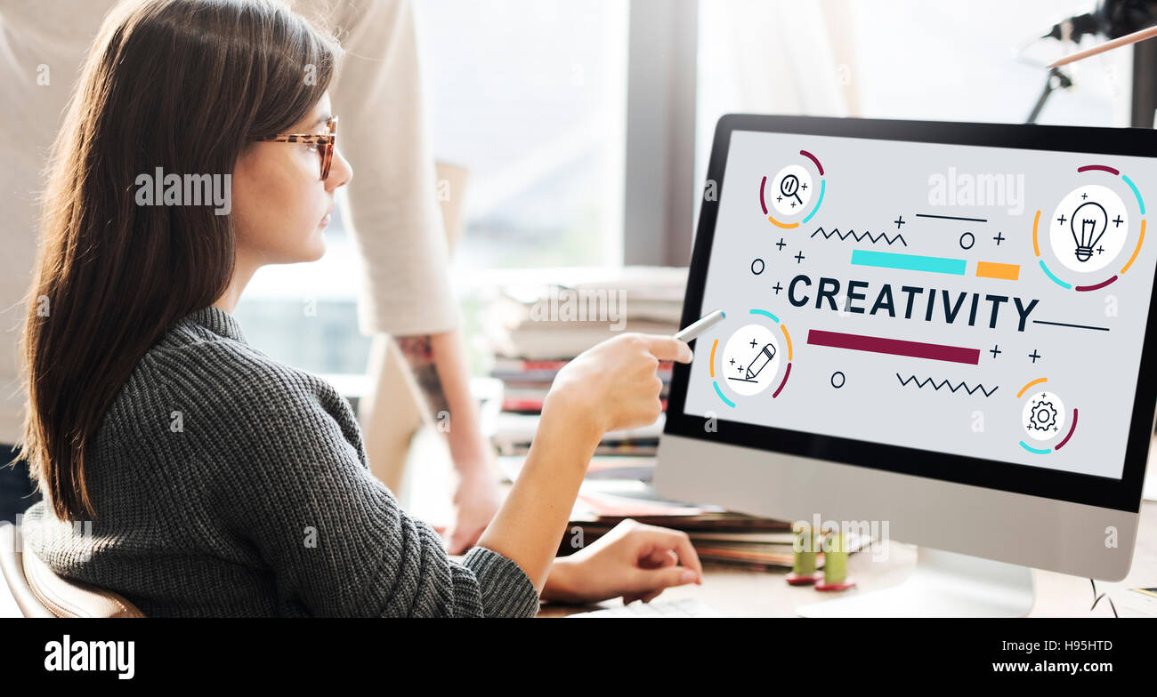 Creativity Ideas Design Invention Graphic Concept Stock Photo - Alamy