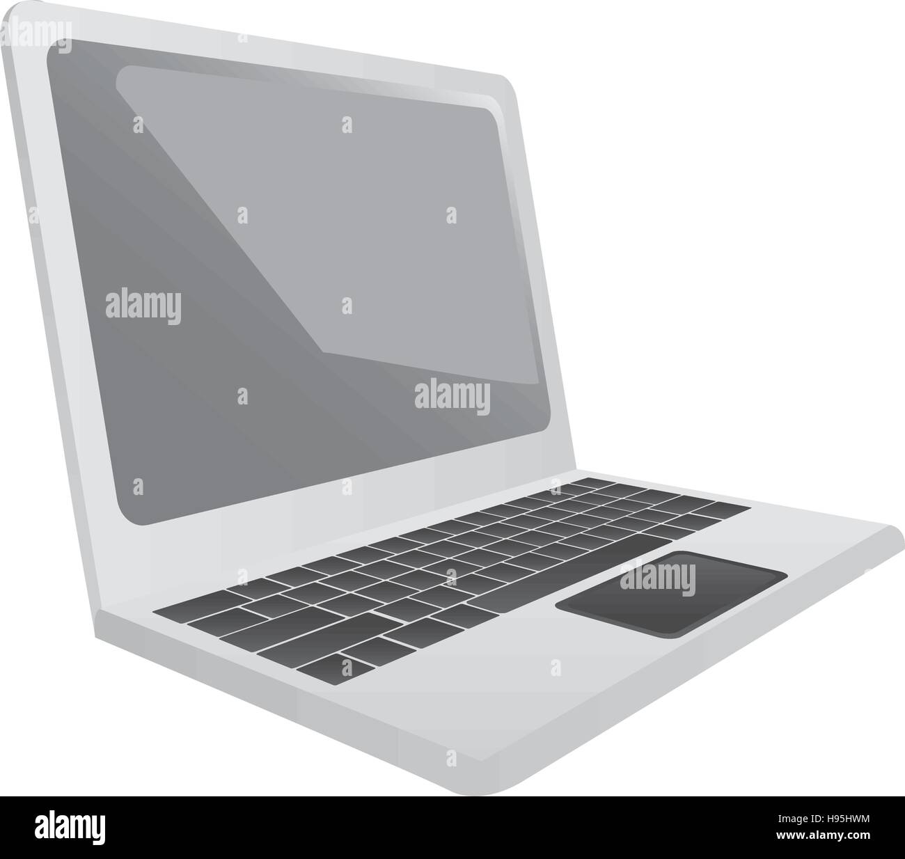 laptop sideview icon image vector illustration design Stock Vector ...