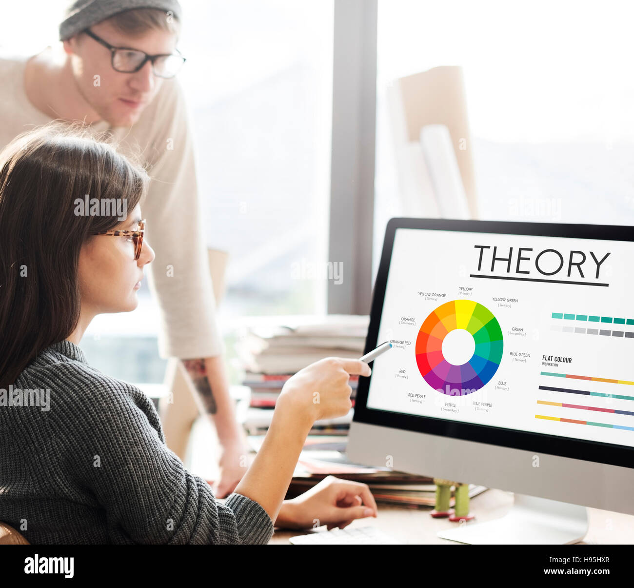 Theory Graphic Chart Color Scheme Concept Stock Photo - Alamy