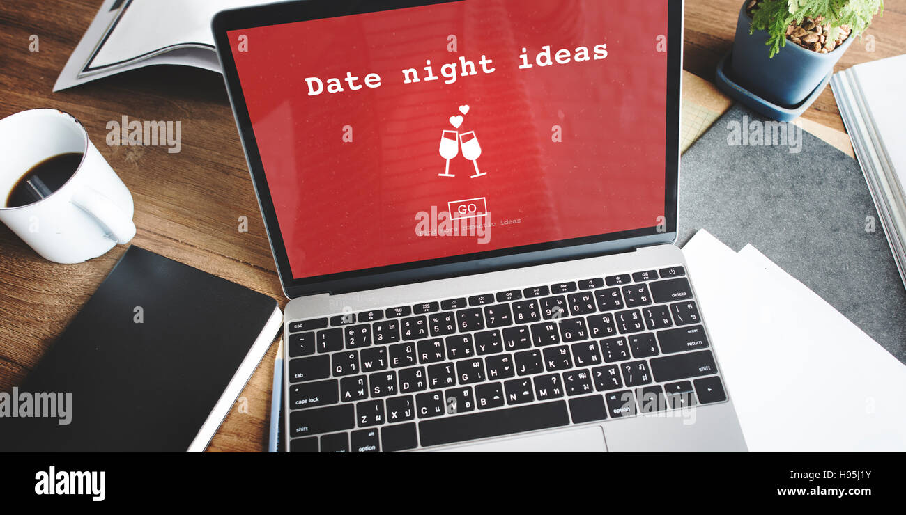 Date Night Ideas Valentine Romance Heart Dating Concept Stock Photo - Alamy