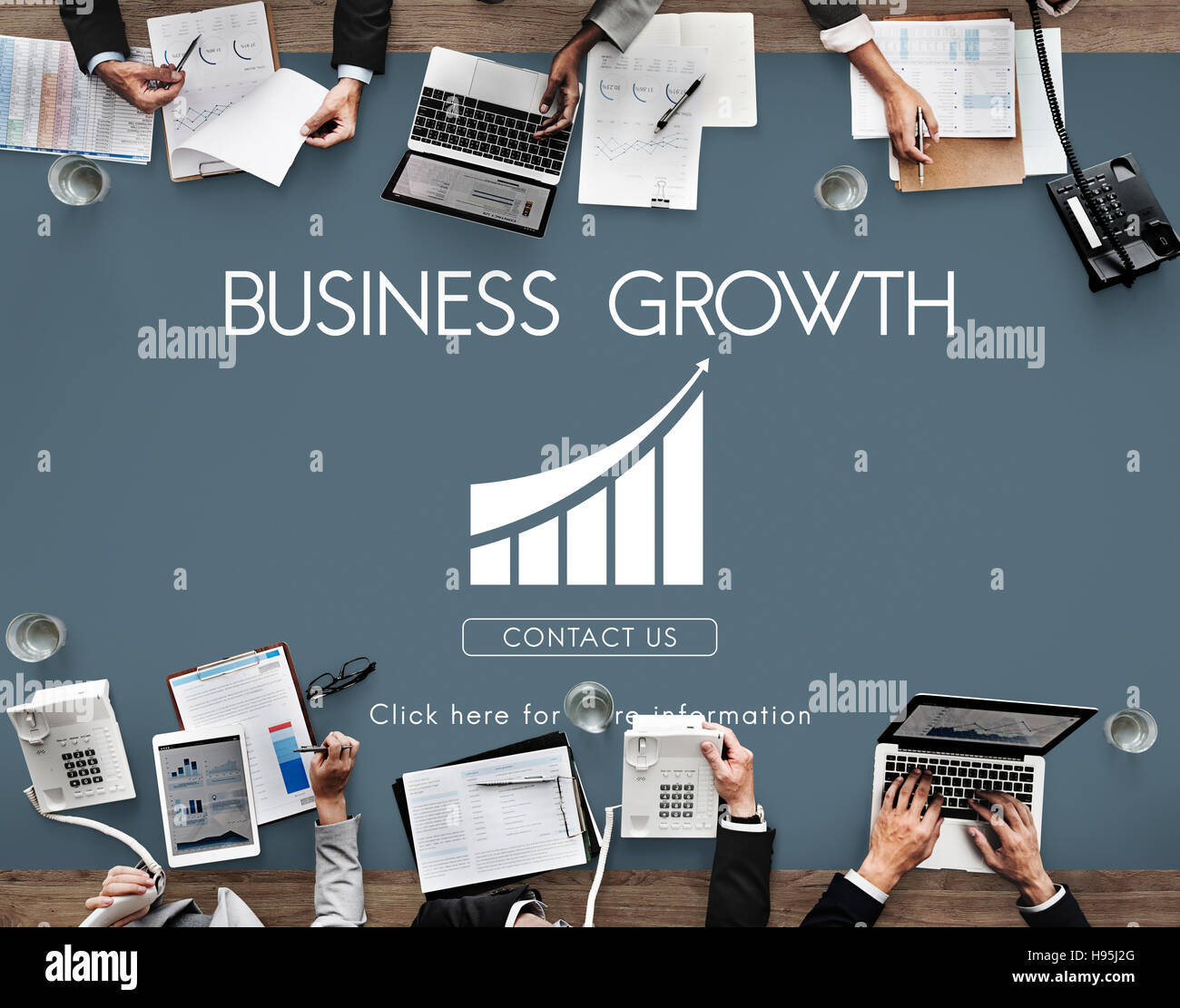 Business Success Report Graph Concept Stock Photo - Alamy