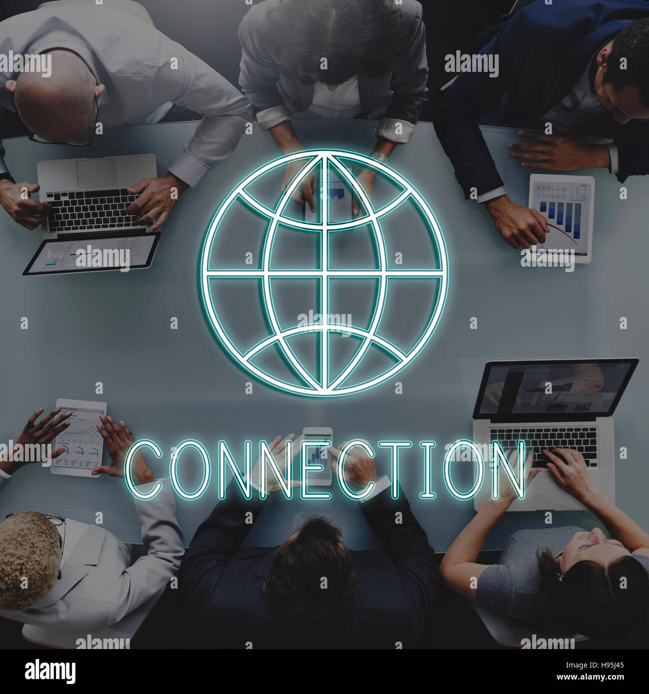 Global Connection Communication Networking Graphic Concept Stock Photo ...