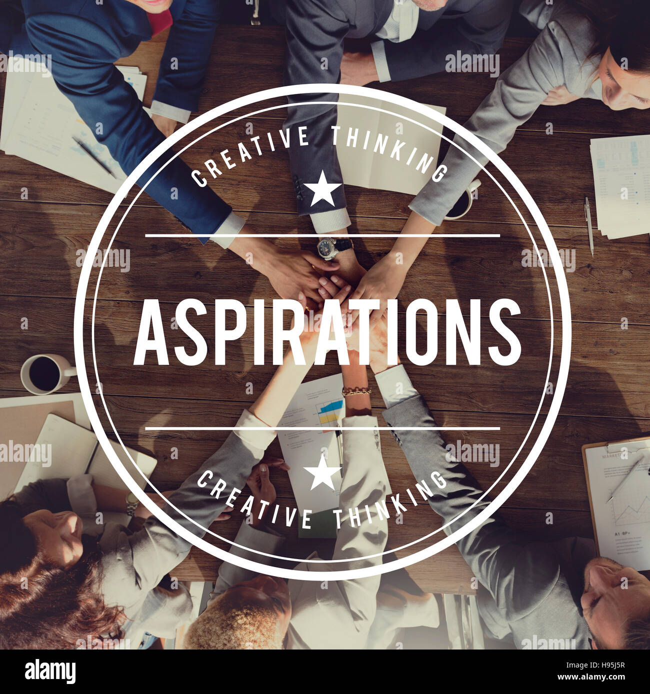 Aspire Aspiration Aim Goal Idea Concept Stock Photo - Alamy